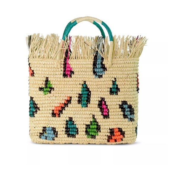 Sensi Studio | Bags | Sensi Studio Leopard Canasta Mexicana Maxi Tote ...